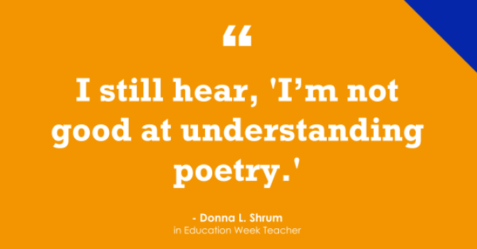 Six Ways to Teach Poetry (Opinion)